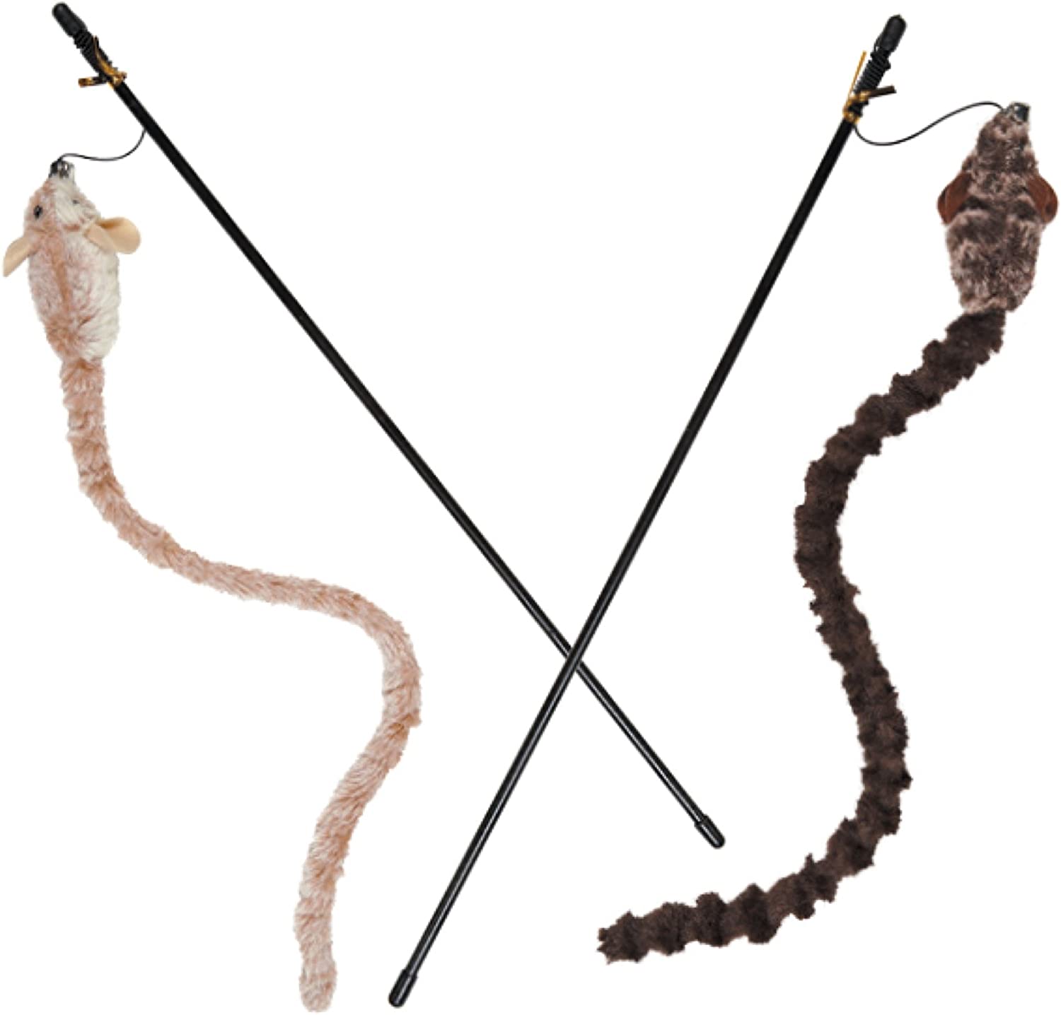 Savvy Tabby®Luxe Faux Fur Mouse Wand | Thunder's Treasure Trove